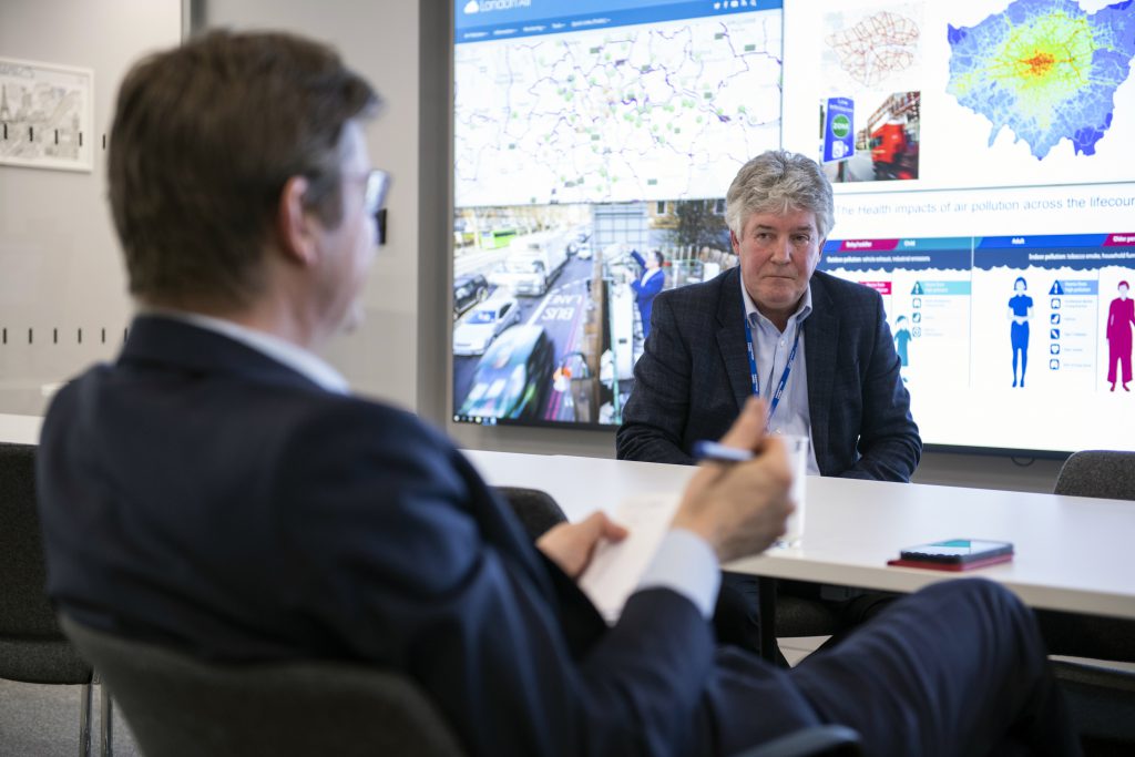 Dr Sean Beevers of the Environmental Research Group, Imperial College ...